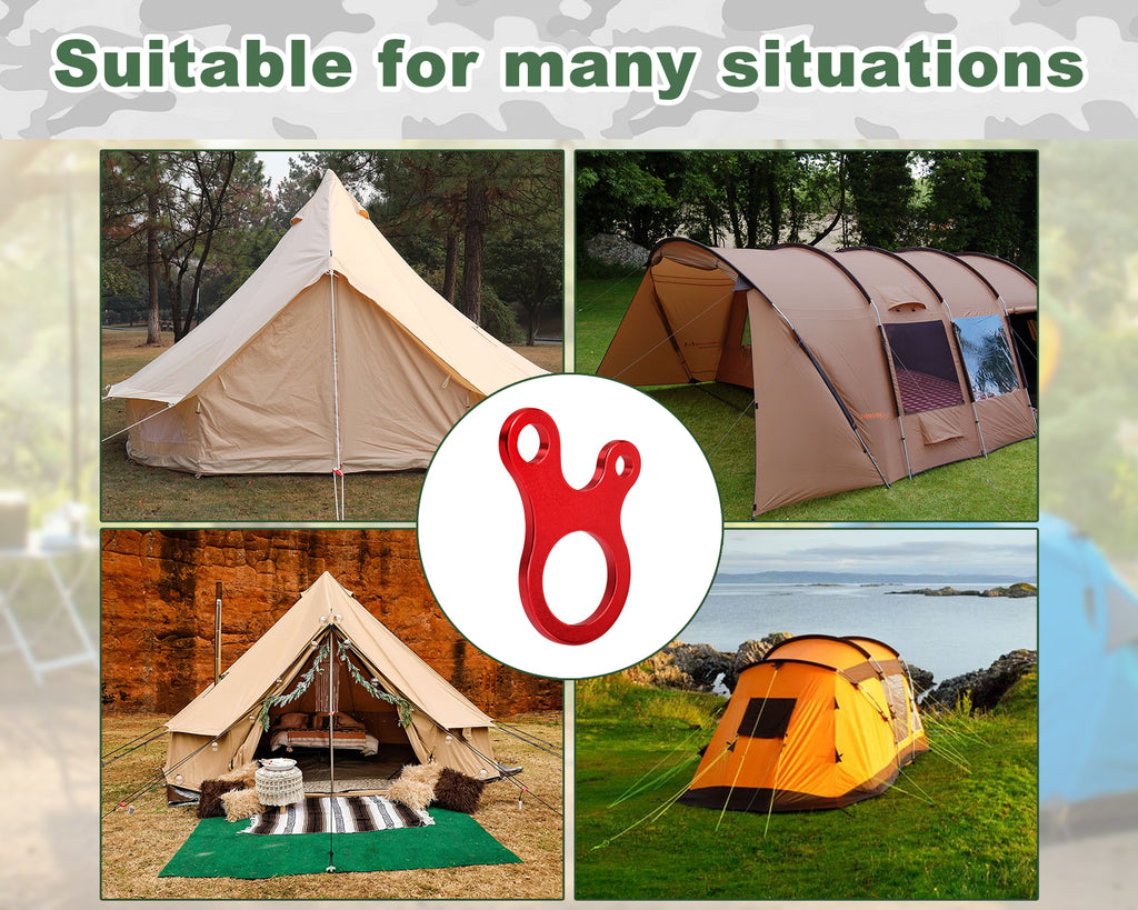 Guyline Tensioner 20 Pieces Rope Tensioner for Outdoor Tent Camping Ac ...