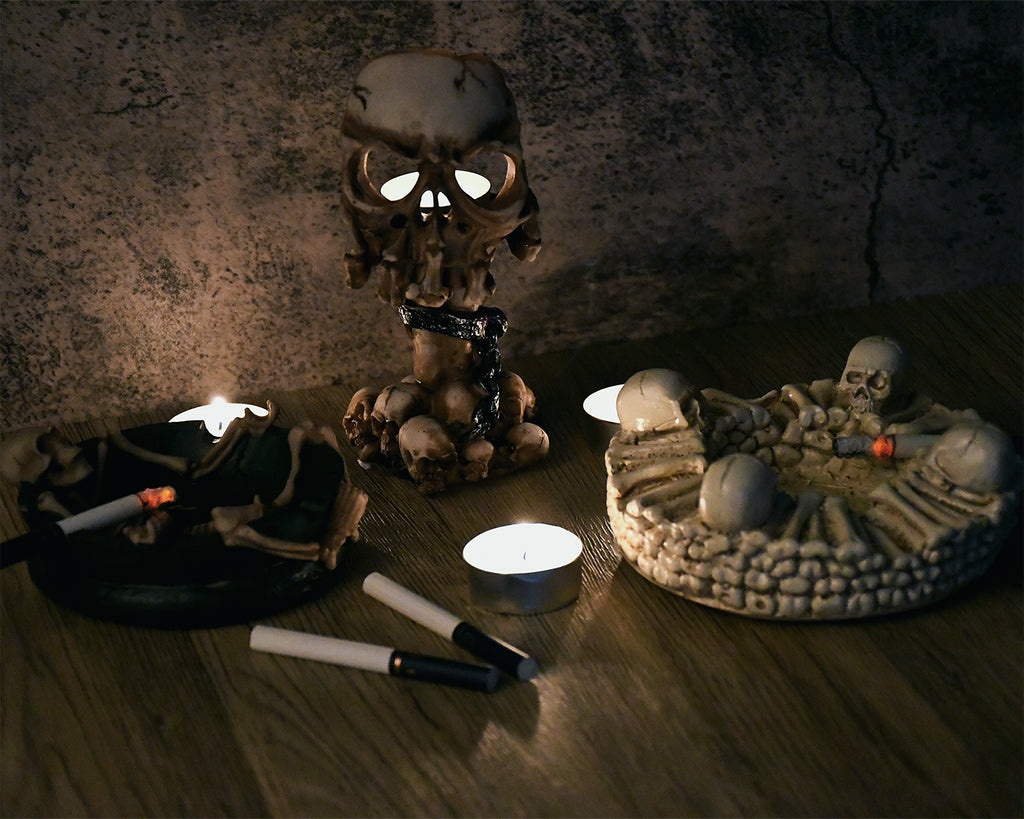 Ash Tray Skeleton Decoration for Halloween Decor Ideal Gothic Gifts ...