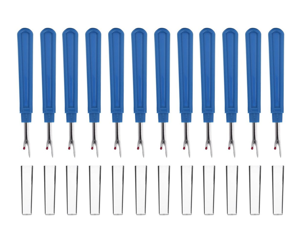Seam Rippers with Plastic Cover 12 Pieces Large Sewing Ripper - Blue ...