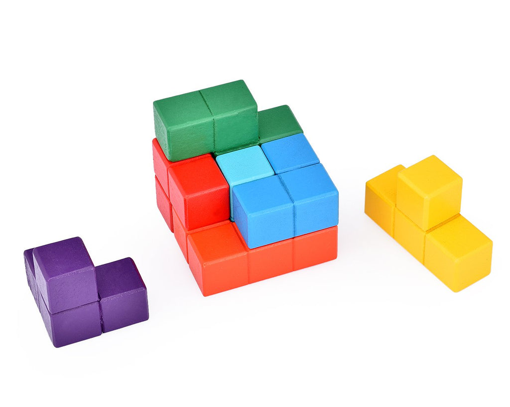 3x3 Wooden Tetris Soma Cube – DSStyles (DS. DISTINCTIVE STYLE)